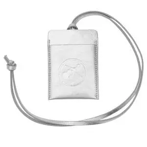 A.p.c. Dough Leather Card Holder - Argent