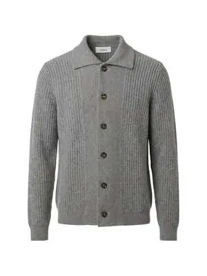 LARDINI Wool-cashmere Knit Cardigan With Button Closure - Grigio
