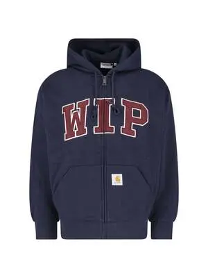 Carhartt Work In Progress Graphic Zip-up Hoodie - Blue
