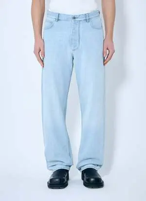 Bottega Veneta Extra Bleached Wide Leg Jeans - Blue