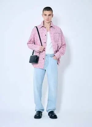 Bottega Veneta Extra Bleached Wide Leg Jeans