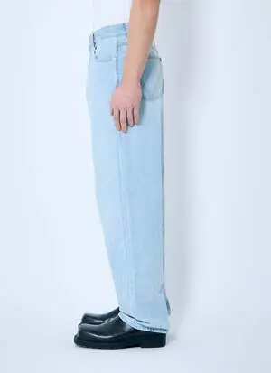 Bottega Veneta Extra Bleached Wide Leg Jeans
