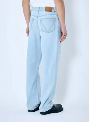 Bottega Veneta Extra Bleached Wide Leg Jeans