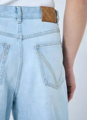 Bottega Veneta Extra Bleached Wide Leg Jeans