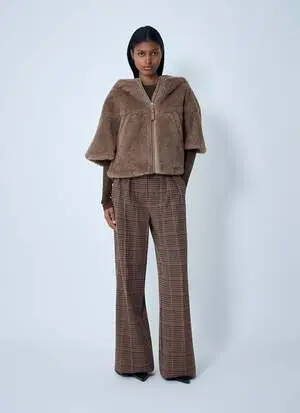 Max Mara Wool-and-cashmere Blend Cropped Hooded Jacket