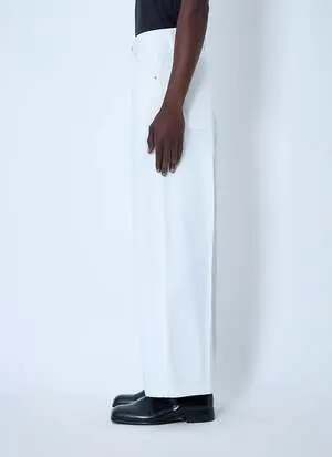 LEMAIRE Wide-leg Denim Trousers - White