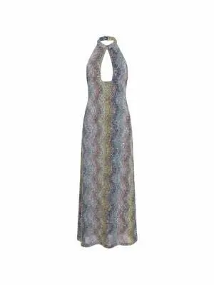 Missoni Sleeveless Halterneck Maxi Dress - Multicolor