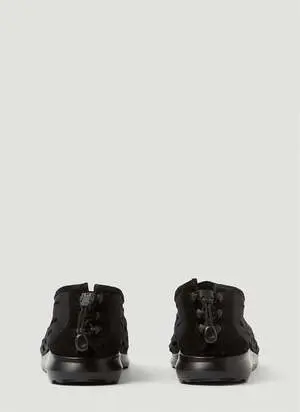 Our Legacy Leather Cut-out Sneakers - Black