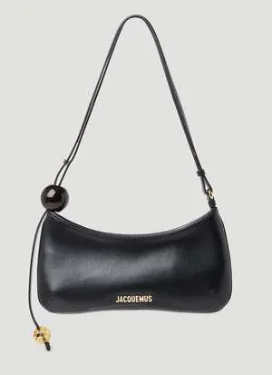 Jacquemus Le Bisou Perle Shoulder Bag - Black