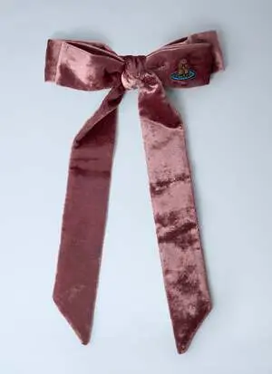 VIVIENNE WESTWOOD Flyes Bow Hair Clip - Pink