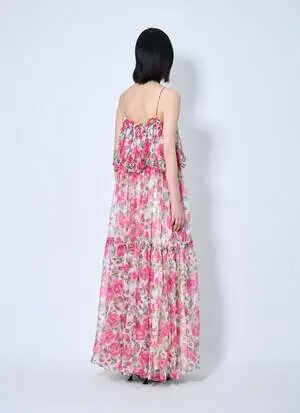 Chloé Long Silk Muslin Dress