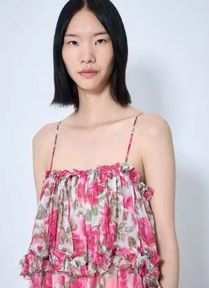 Chloé Long Silk Muslin Dress