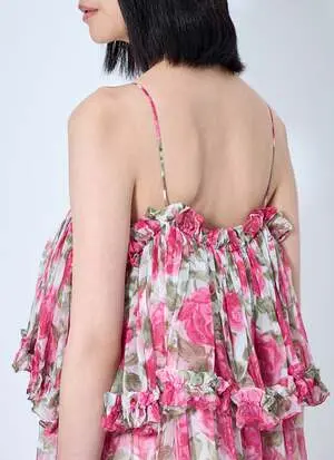 Chloé Long Silk Muslin Dress