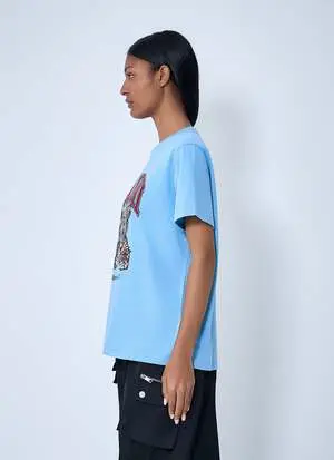 GANNI Have A Nice Day!" Tiger Logo T-shirt