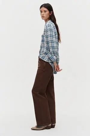 PILCRO Isla Clean Waist Mid-rise Stovepipe Jeans