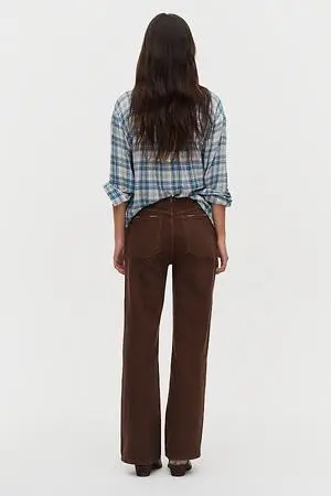PILCRO Isla Clean Waist Mid-rise Stovepipe Jeans