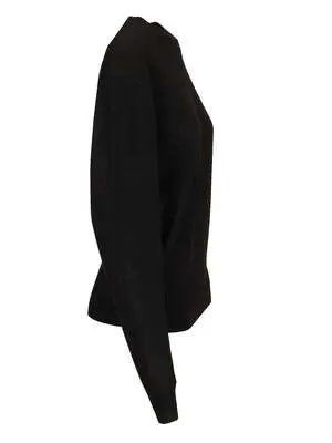 TOTEME Classic Cashmere Crew Knit Sweater - Black