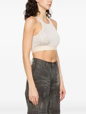 Palm Angels Monogram Lurex Knit Top
