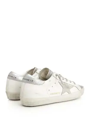 GOLDEN GOOSE Super-star Sneakers With Glitter Accents