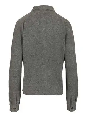 TOTEME Cashmere Raglan Sleeve Cardigan - Gray