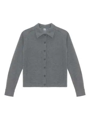 TOTEME Cashmere Raglan Sleeve Cardigan - Gray