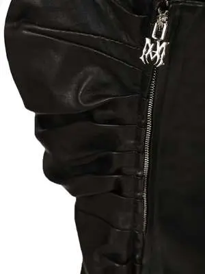 Amiri Leather Mini Dress