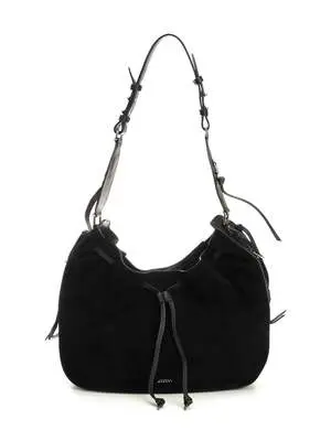 Isabel Marant Étoile Bolton Medium Suede Shoulder Bag - Black