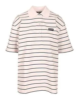 ROTATE BY BIRGER CHRISTENSEN Striped Organic Cotton Jersey Polo Shirt