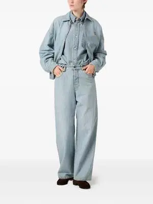 Miu Miu Chambray Denim Trousers