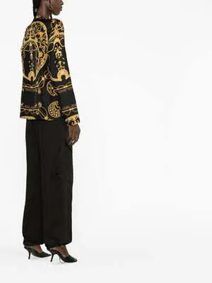 MARINE SERRE Printed Silk Shirt