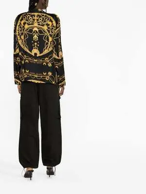 MARINE SERRE Printed Silk Shirt
