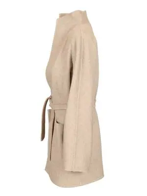 Max Mara Short Cashmere Cardigan Coat - Cream