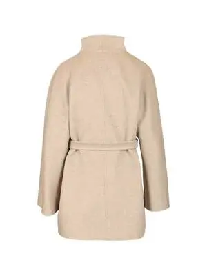 Max Mara Short Cashmere Cardigan Coat - Cream