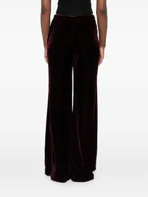 FORTE_FORTE Smooth Velvet Flared Trousers
