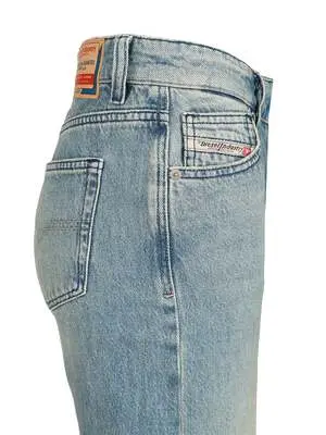 DIESEL® Regular Fit High Waist Straight Leg Jeans