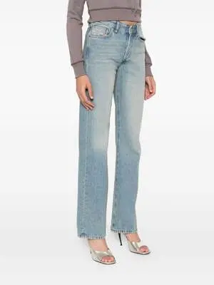 DIESEL® Regular Fit High Waist Straight Leg Jeans