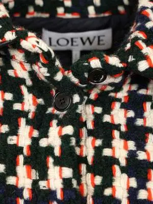 Loewe Oversized Houndstooth Wool & Alpaca Blend Shirt