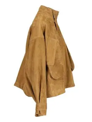 Attico Leather Bomber Jacket