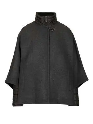FAY Double Cap With Quilted Details - Gray