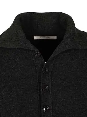 LEMAIRE Ribbed Trim Turtleneck Cardigan