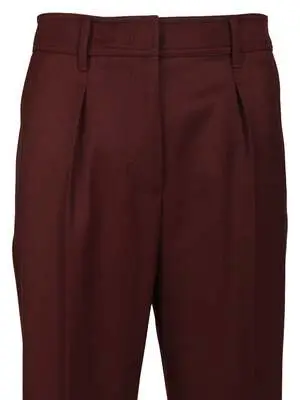 Max Mara Wool Gabardine Trousers