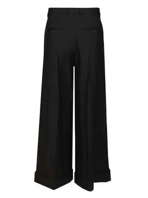 Celine Wool Gabardine Dock Trousers