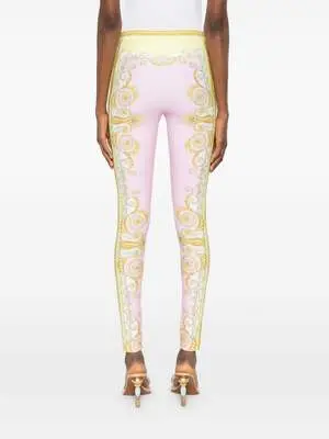 Versace Leggings Stampati Primavera Barocco - Multicolor