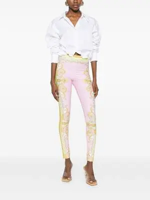 Versace Leggings Stampati Primavera Barocco - Multicolor