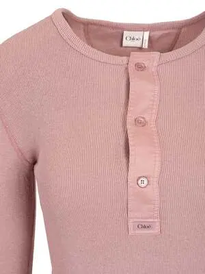 Chloé Cotton Henley Shirt