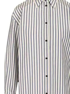 FORTE_FORTE Striped Cotton Blend Shirt