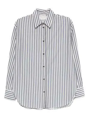 FORTE_FORTE Striped Cotton Blend Shirt