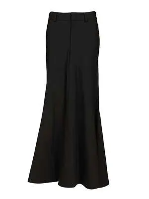Balenciaga Godet Maxi Skirt - Black