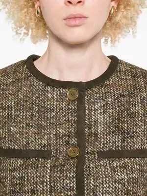 GOLDEN GOOSE Long Boxy Tweed Blazer