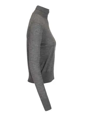 FORTE_FORTE Merino Wool Ribbed Turtleneck